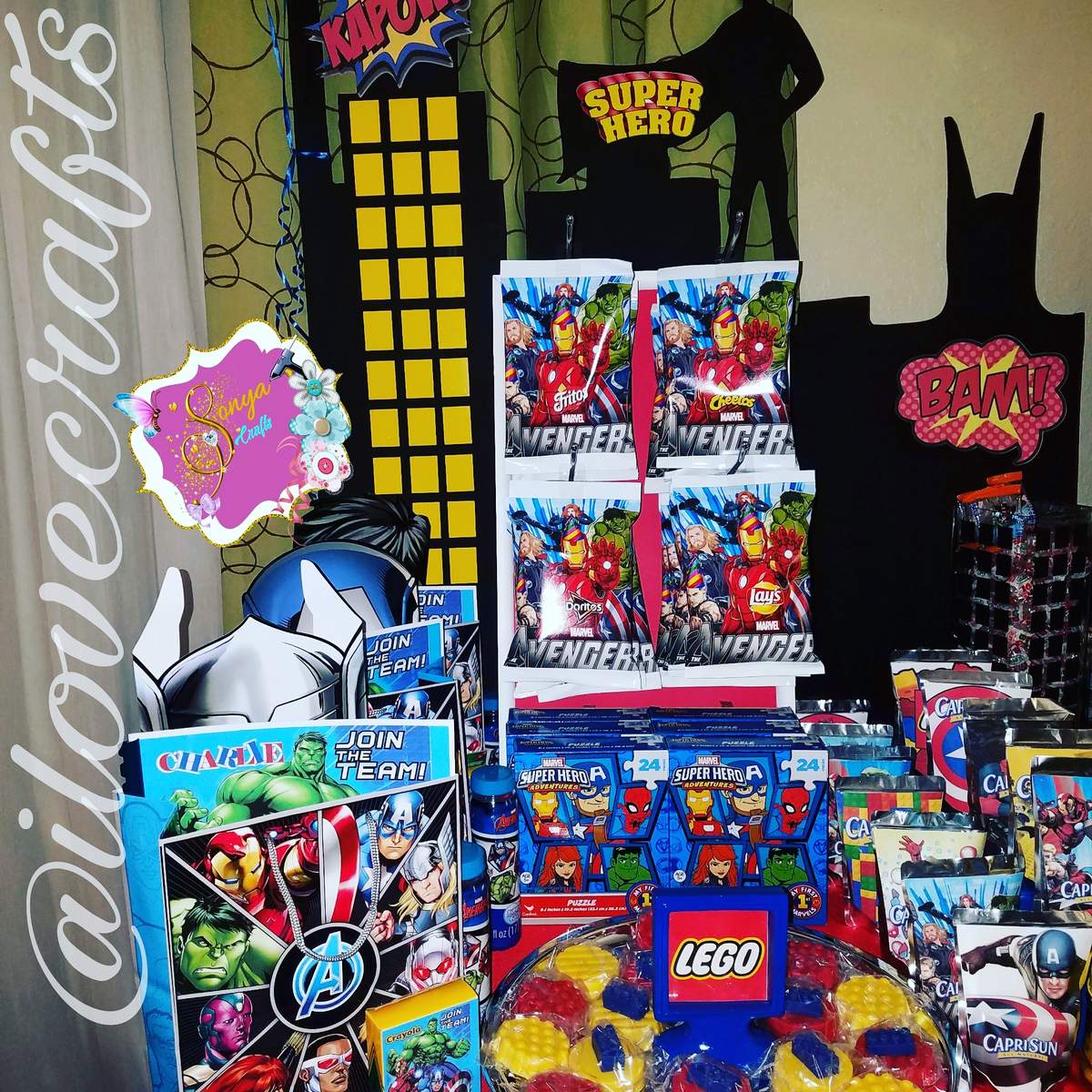 Taylor's Avegers and Lego Sleepover Birthday Party Ideas | Photo 4 of ...