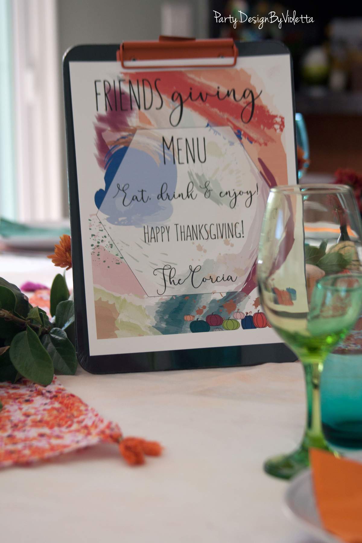 Boho boheme style / Thanksgiving/Fall "Friendsgiving party, a ...