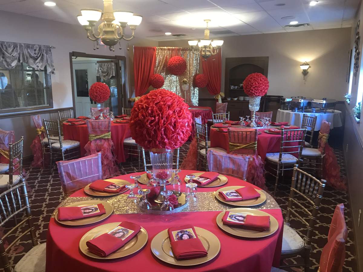 Red and Gold Retirement Party Party Ideas | Photo 1 of 14 | Catch My Party