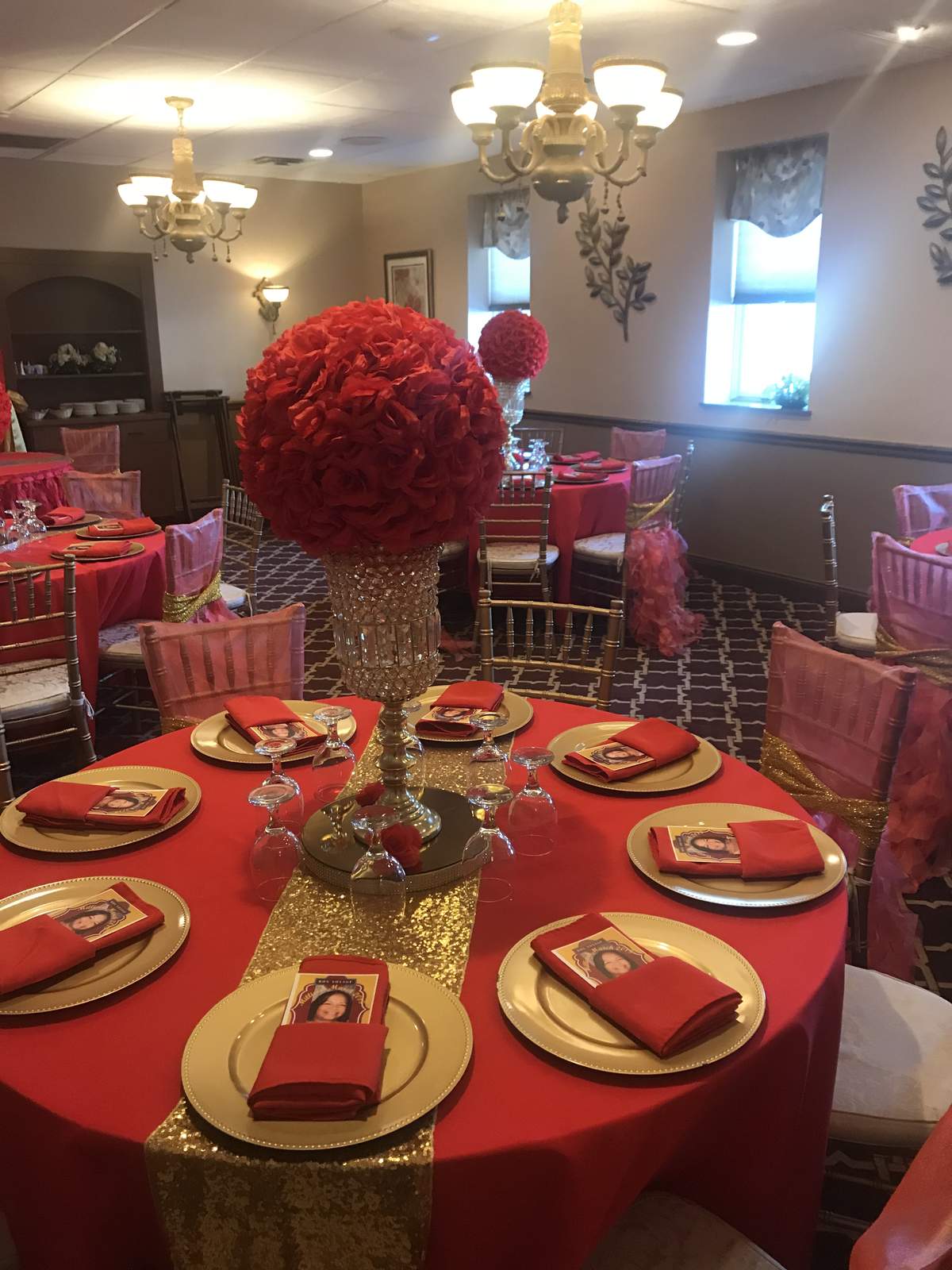Red and Gold Retirement Party Party Ideas | Photo 1 of 14 | Catch My Party