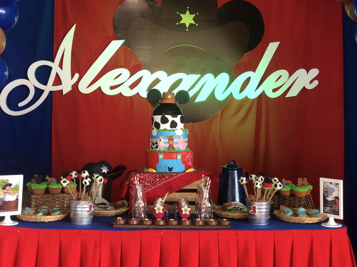 Mickey Mouse Cowboy Birthday Party Ideas | Photo 4 of 7 | Catch My Party