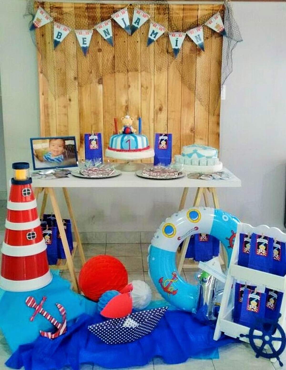 Nautical Baptism Party Ideas | Photo 8 of 13 | Catch My Party
