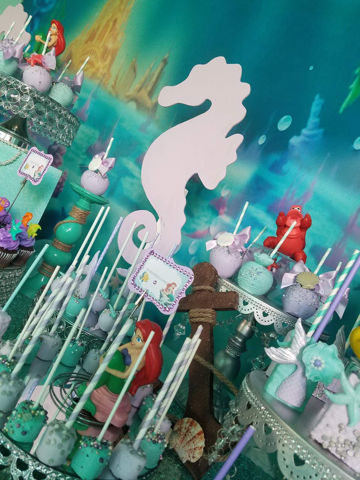 Ariel little Mermaid Birthday Party Ideas | Photo 13 of 18 | Catch My Party