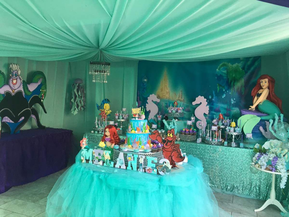 Ariel little Mermaid Birthday Party Ideas | Photo 18 of 18 | Catch My Party