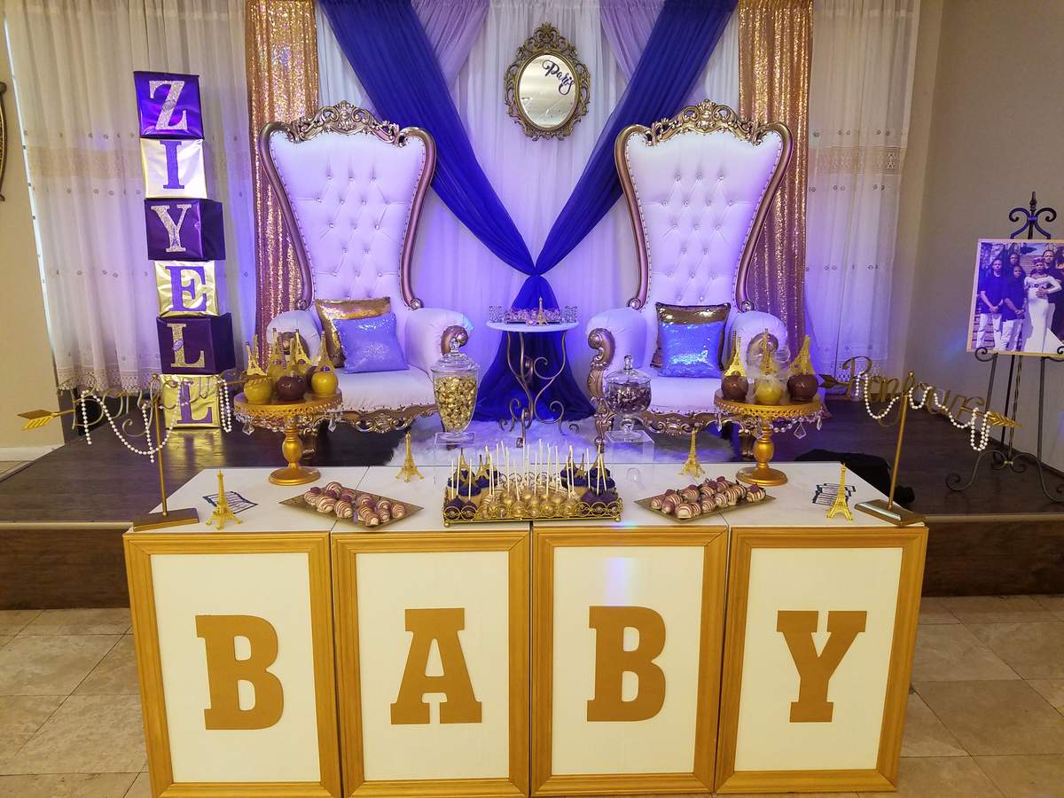 French / Parisian Baby Shower Party Ideas | Photo 1 of 22 | Catch My Party