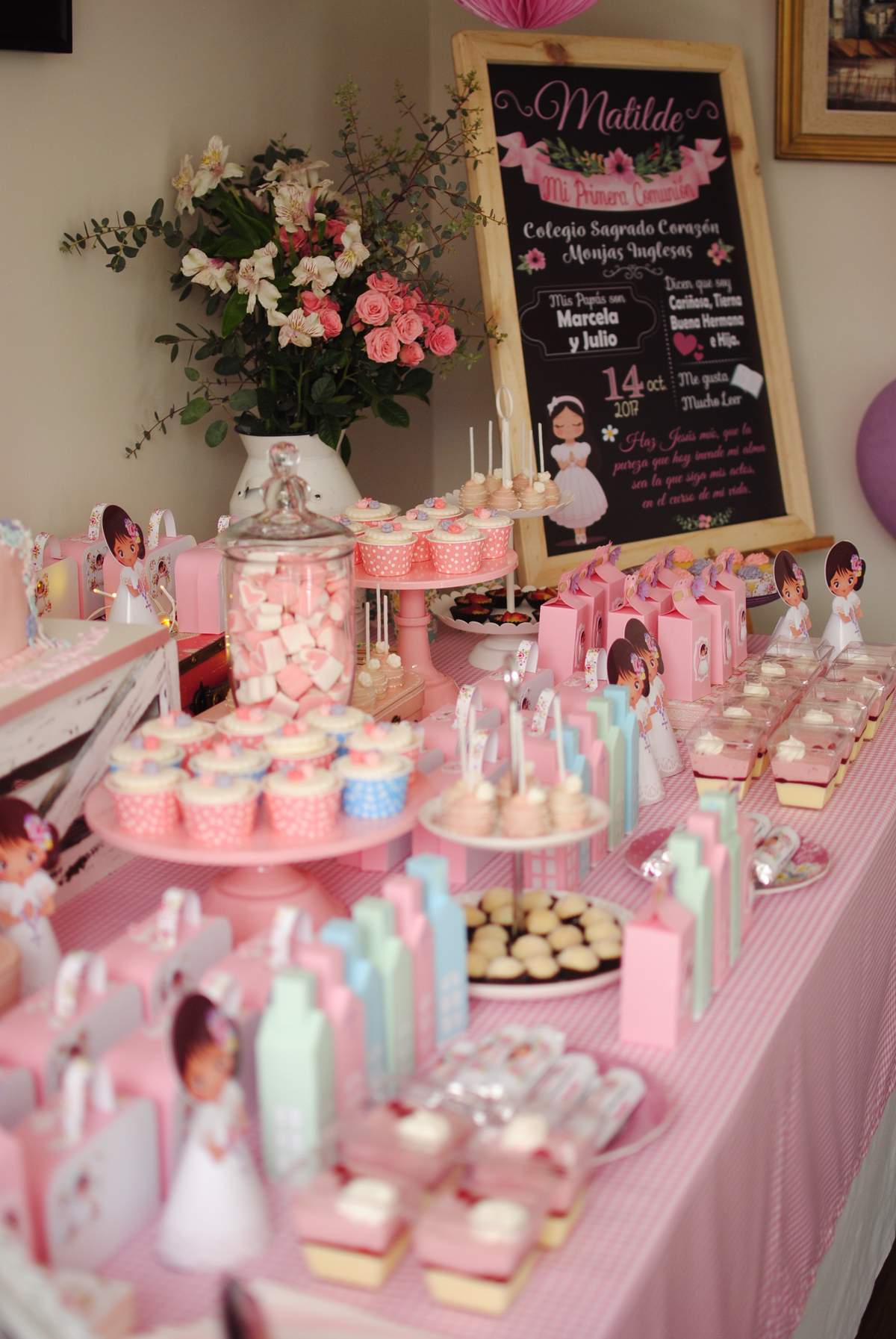 Girls Baptism Party Ideas | Photo 1 of 33 | Catch My Party