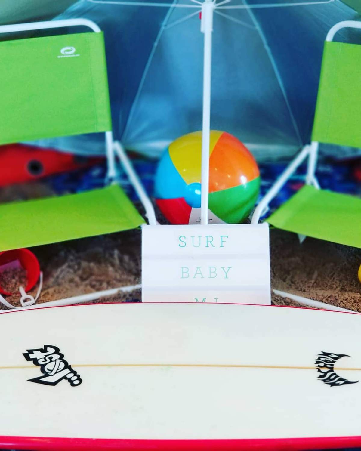 Beach / Surf Baby Shower Party Ideas | Photo 20 of 37 | Catch My Party