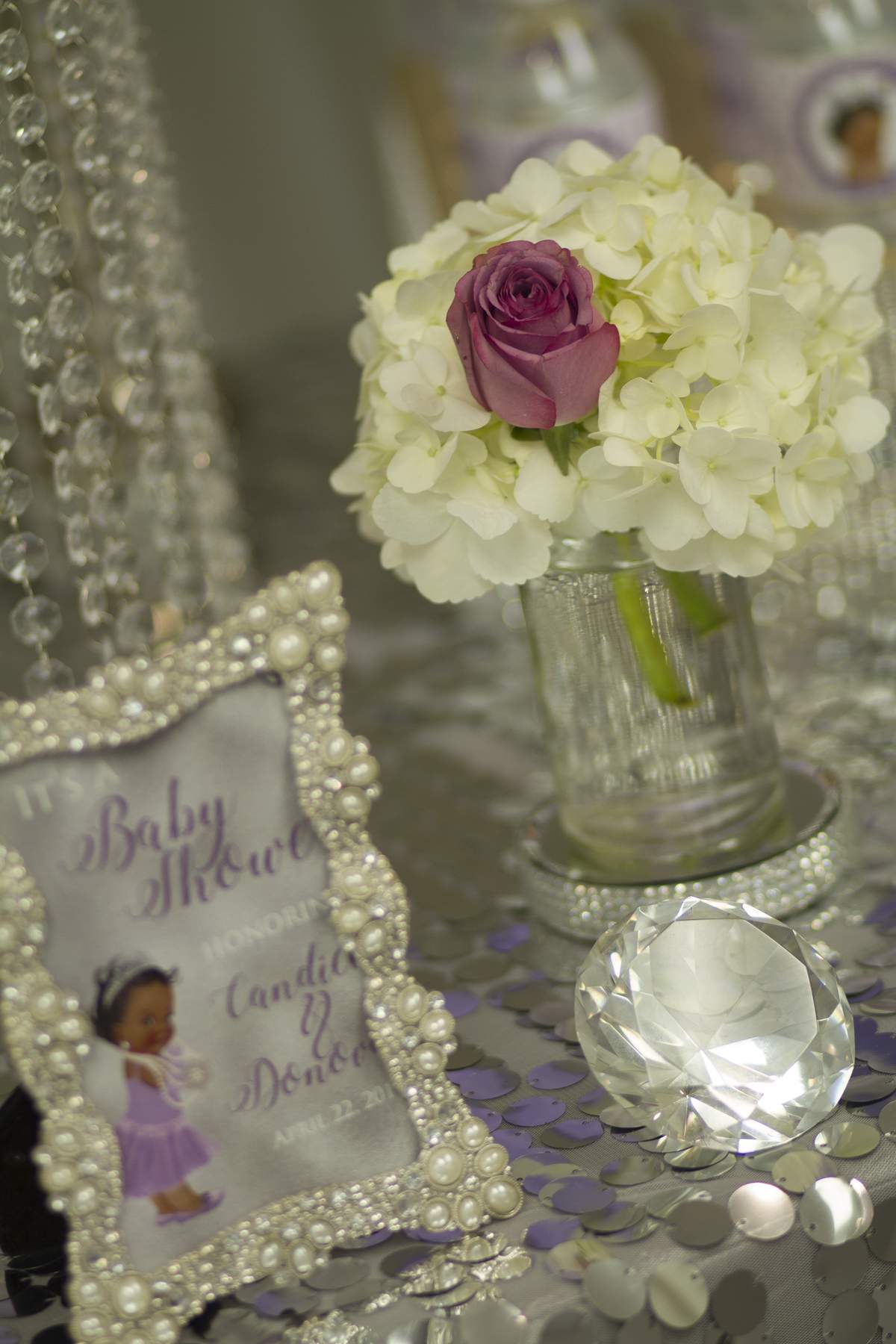 Diamond and Pearls Baby Shower Party Ideas | Photo 8 of 8 | Catch My Party