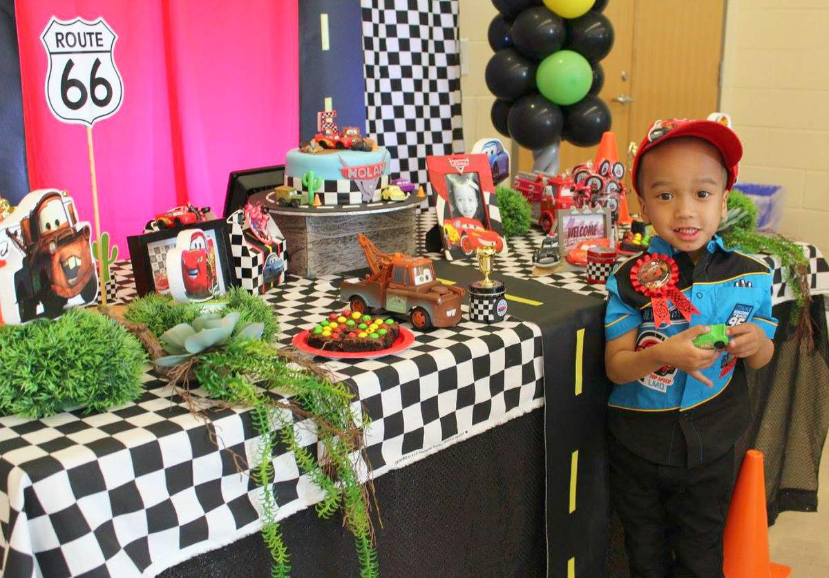 cars theme Birthday Party Ideas | Photo 1 of 18 | Catch My Party