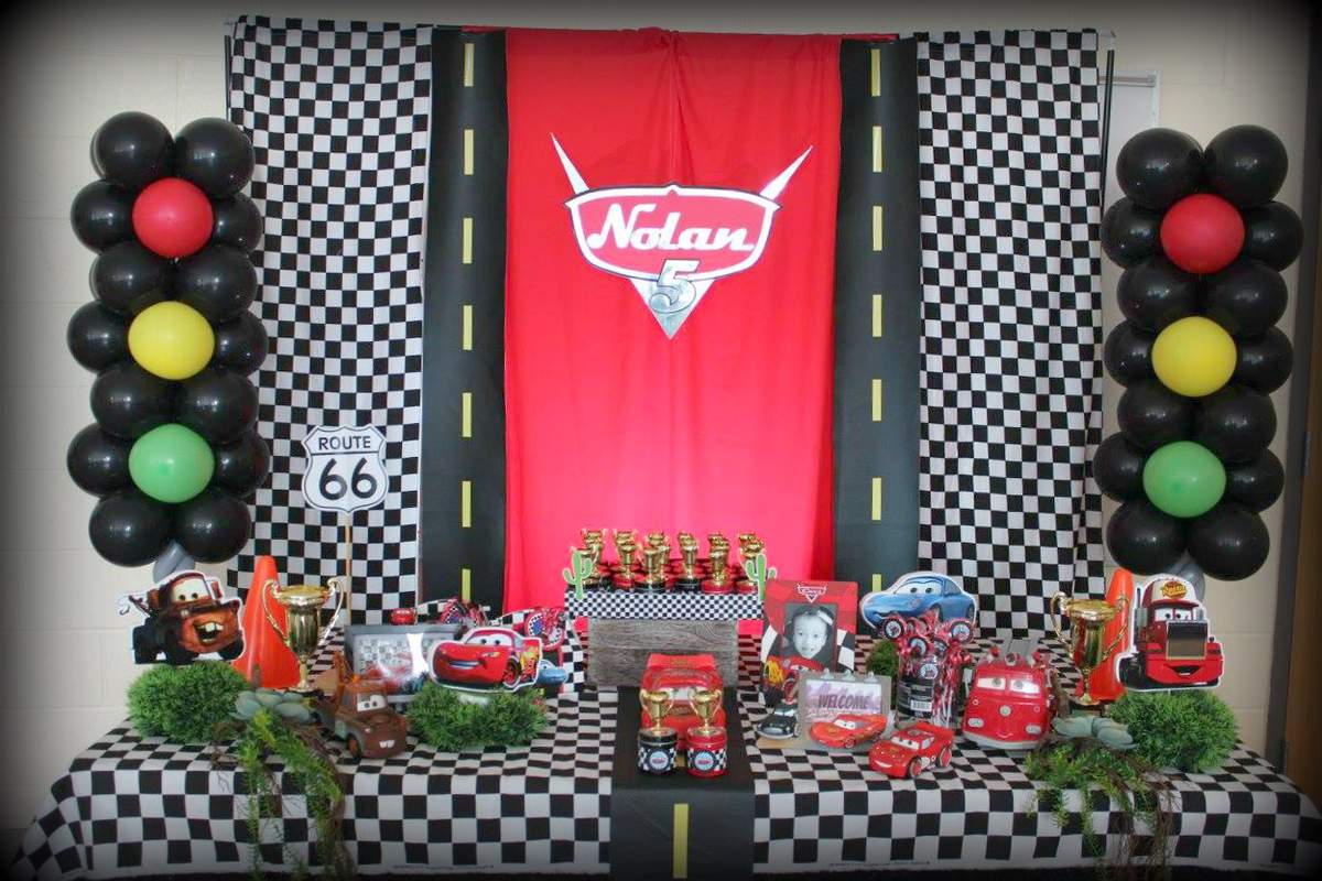 cars theme Birthday Party Ideas | Photo 1 of 18 | Catch My Party