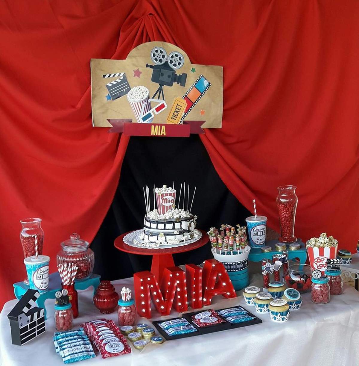 Cinema Birthday Party Ideas | Photo 5 of 15 | Catch My Party