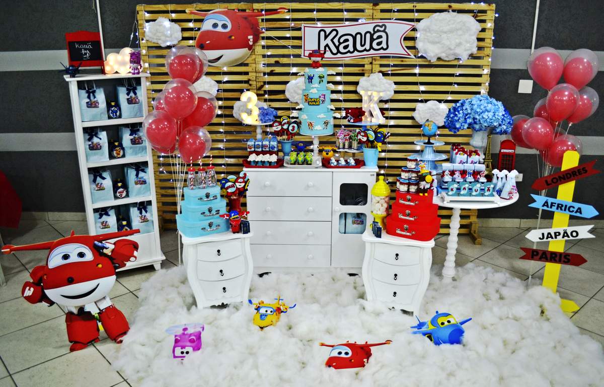 Super Wings Birthday Party Ideas | Photo 3 of 49 | Catch My Party