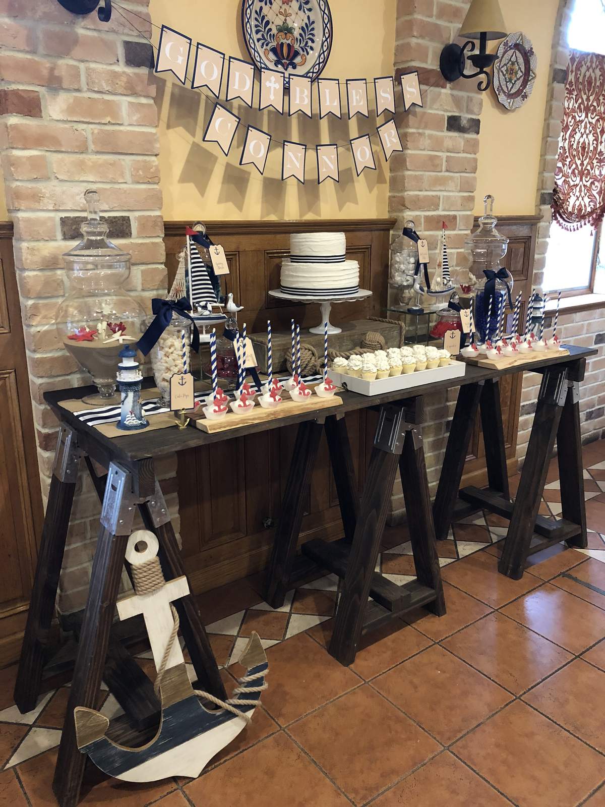 Nautical Baptism Party Ideas | Photo 1 of 23 | Catch My Party