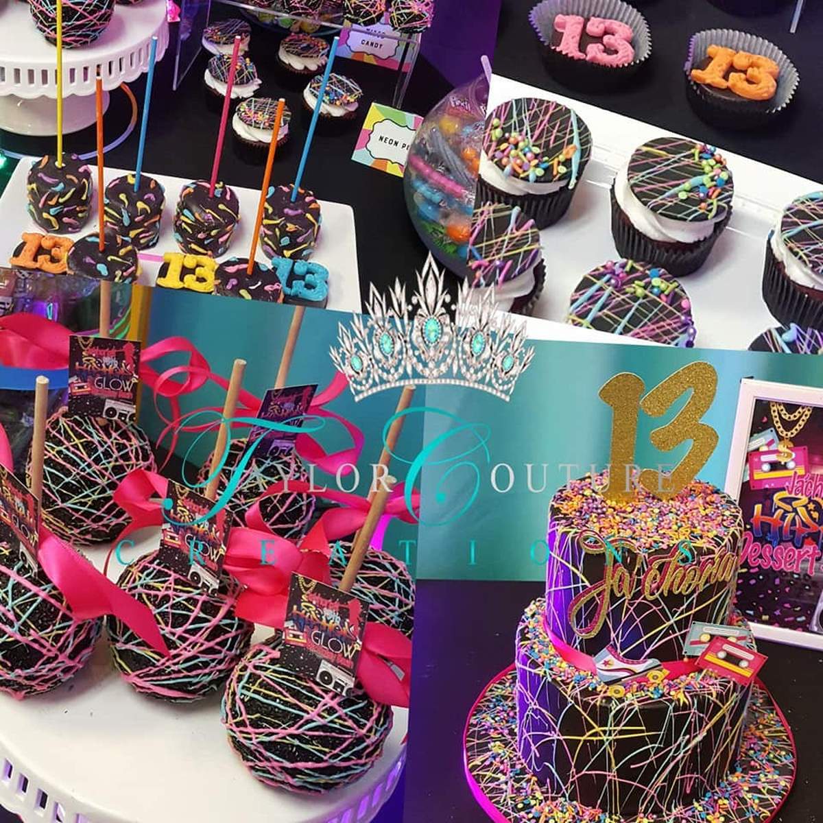 80/90’s Hip Hop Glow Bash Birthday Party Ideas | Photo 3 of 15 | Catch ...