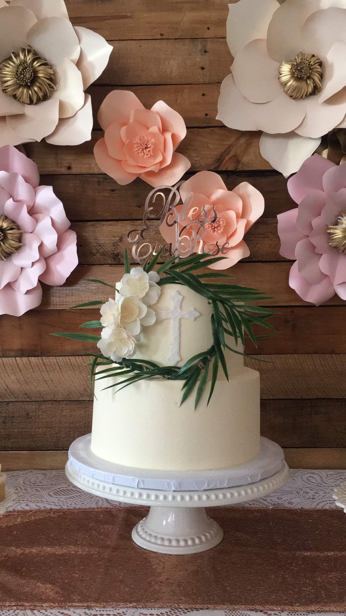 Rustic Chic Baptism Baptism Party Ideas | Photo 1 of 9 | Catch My Party