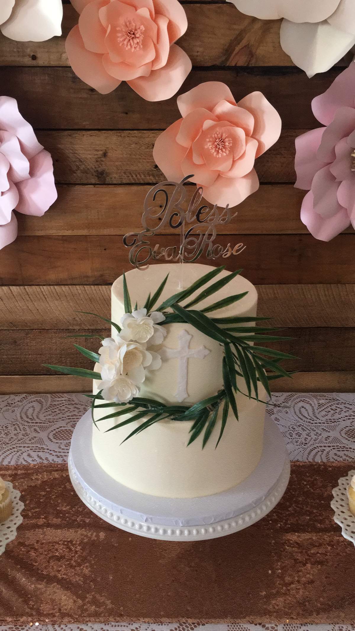 Rustic Chic Baptism Baptism Party Ideas | Photo 1 of 9 | Catch My Party