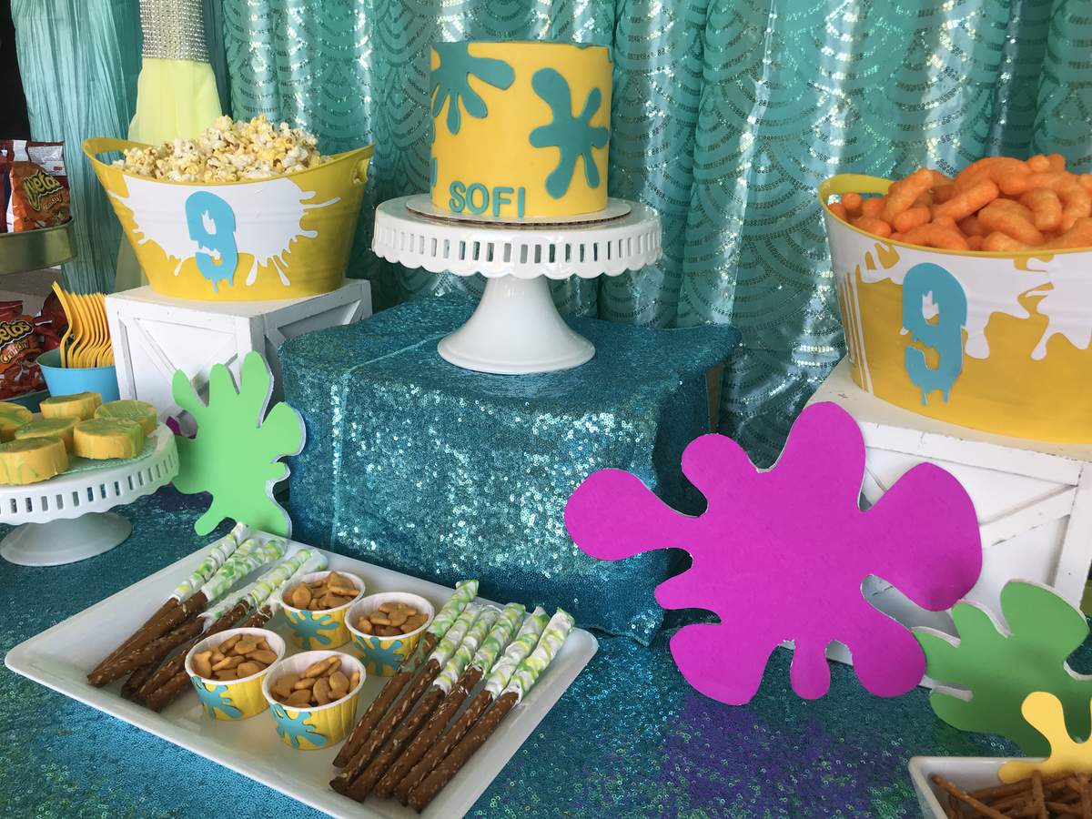 Slime Birthday Party Ideas | Photo 2 of 34 | Catch My Party