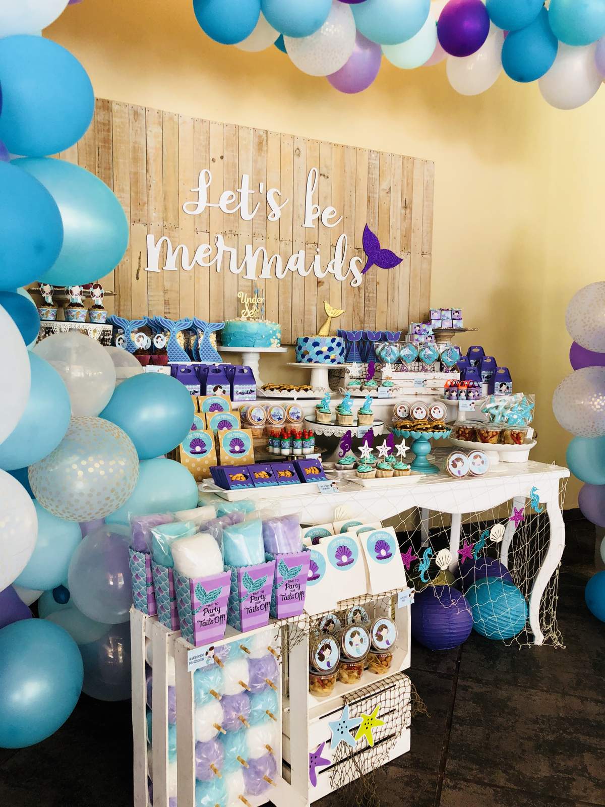 MERMAIDS Birthday Party Ideas | Photo 7 of 32 | Catch My Party
