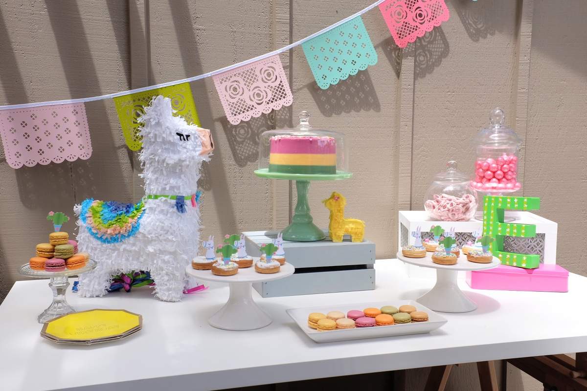 Llama & Cactus Birthday Party Ideas | Photo 1 of 47 | Catch My Party