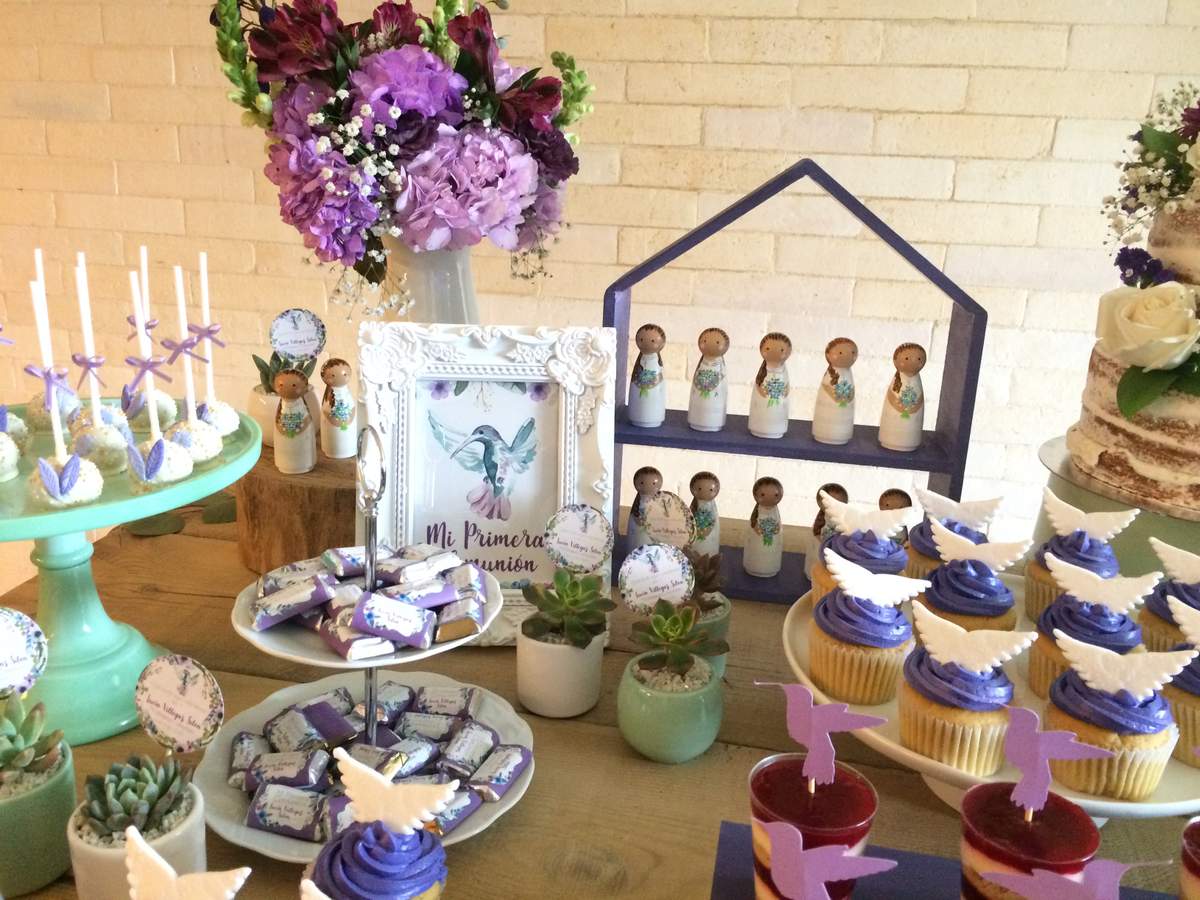Hummingbird First Communion Party Ideas | Photo 7 of 25 | Catch My Party