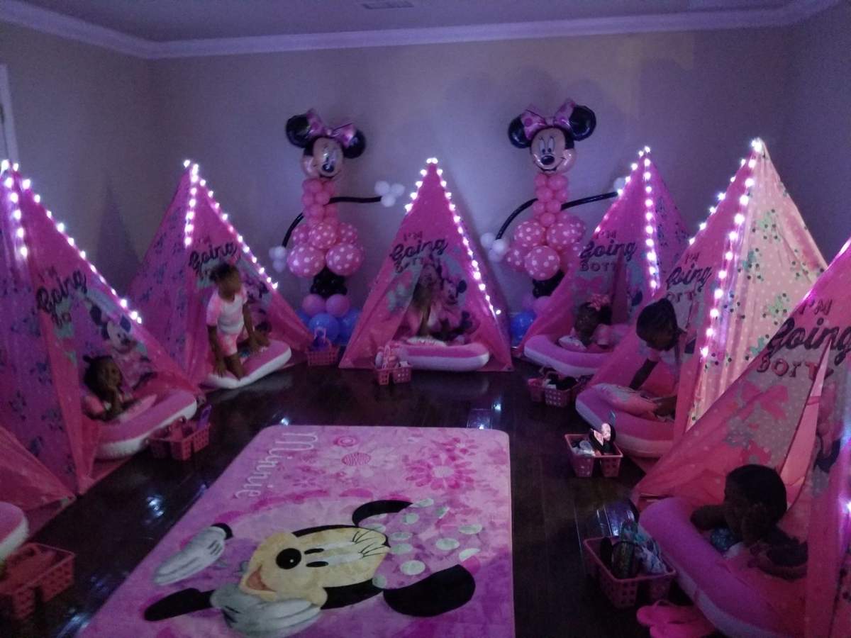Minnie Mouse Sleepover Birthday Party Ideas | Photo 1 of 9 | Catch My Party