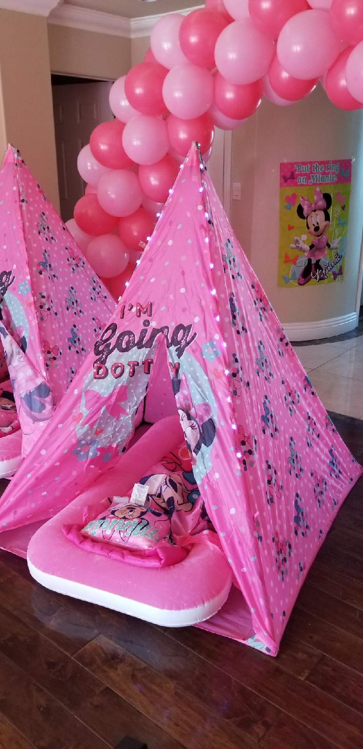 Minnie Mouse Sleepover Birthday Party Ideas | Photo 2 of 9 | Catch My Party