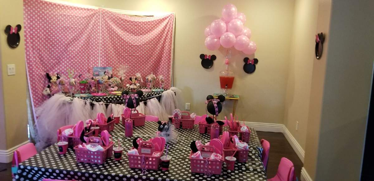 Minnie Mouse Sleepover Birthday Party Ideas | Photo 1 of 9 | Catch My Party