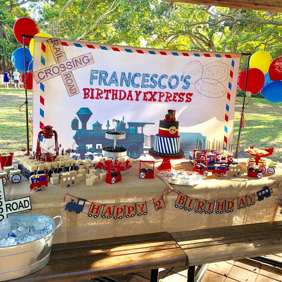 Birthday Express, Train, Choo Choo Train Birthday Party Ideas | Photo ...
