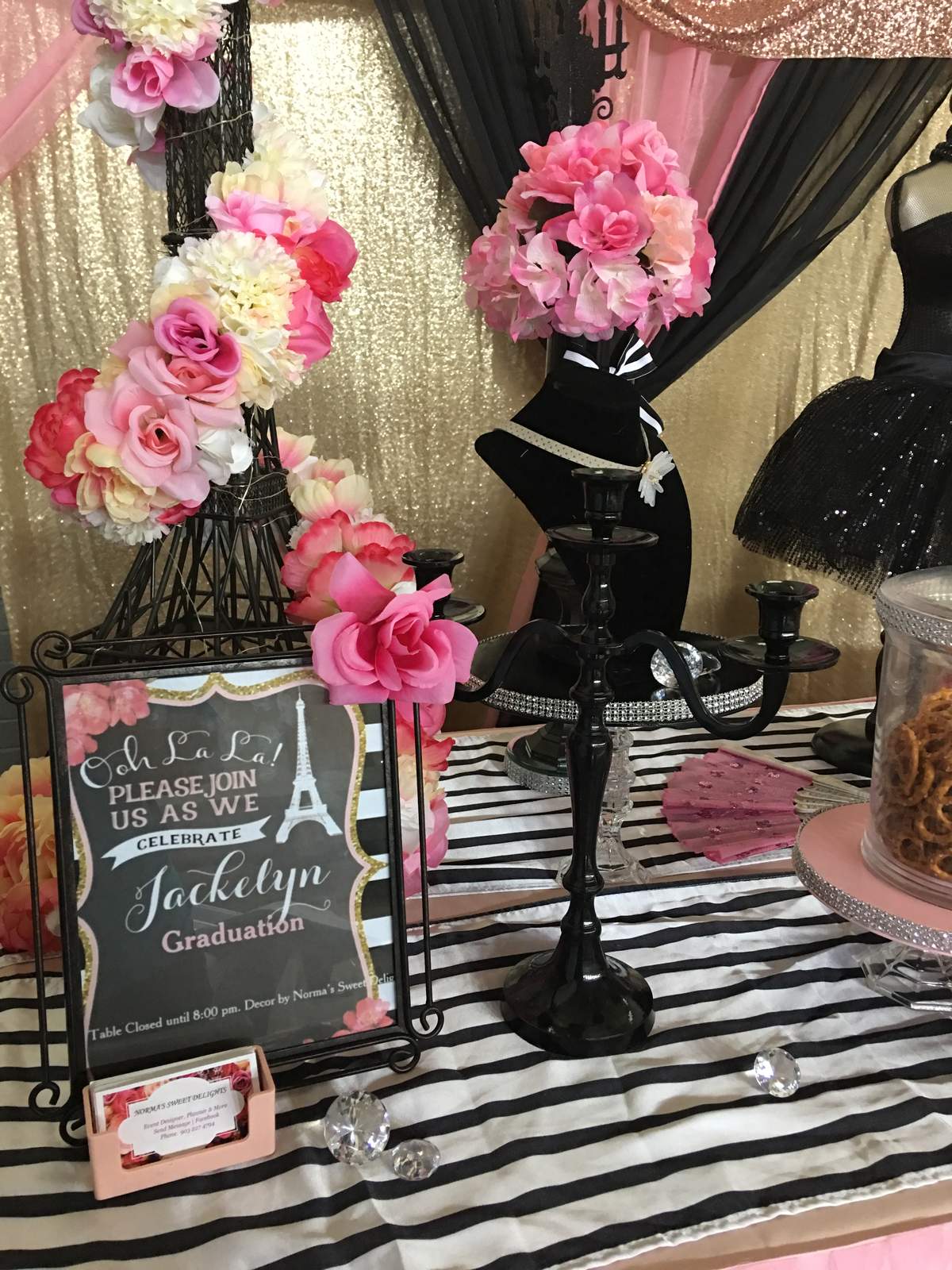 A Night in Paris Graduation/End of School Party Ideas | Photo 1 of 18 ...