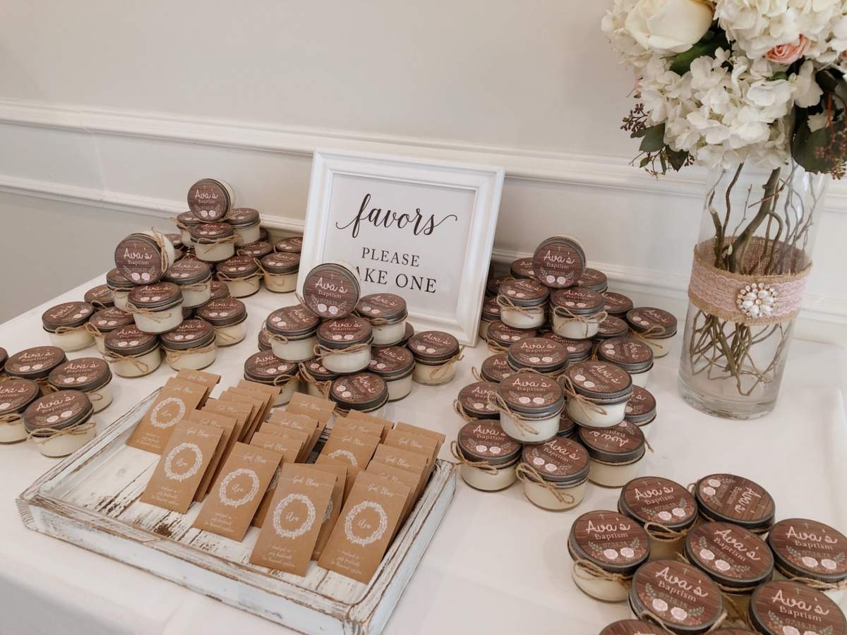 Ava's Rustic Baptism Baptism Party Ideas | Photo 1 of 25 | Catch My Party