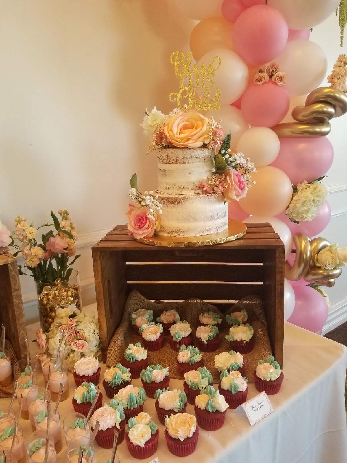 Ava's Rustic Baptism Baptism Party Ideas | Photo 1 of 25 | Catch My Party