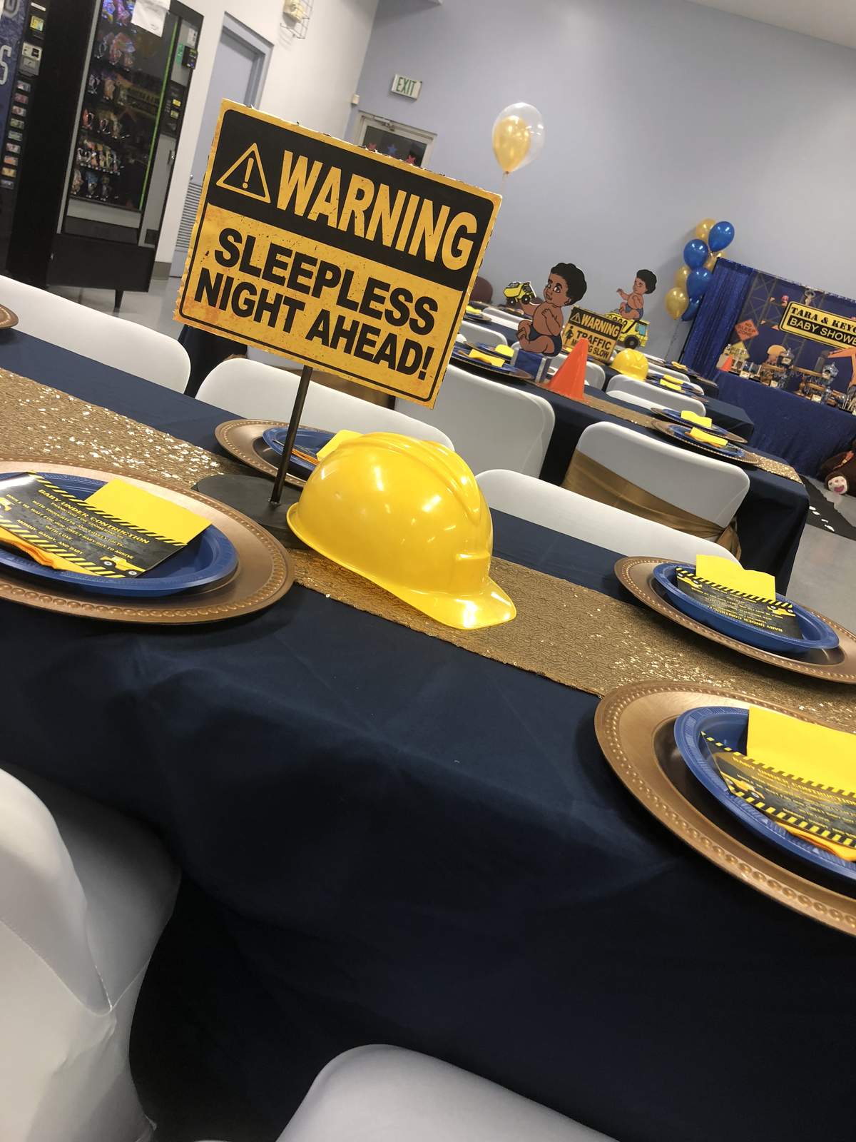 Baby under construction Baby Shower Party Ideas | Photo 2 of 13 | Catch ...