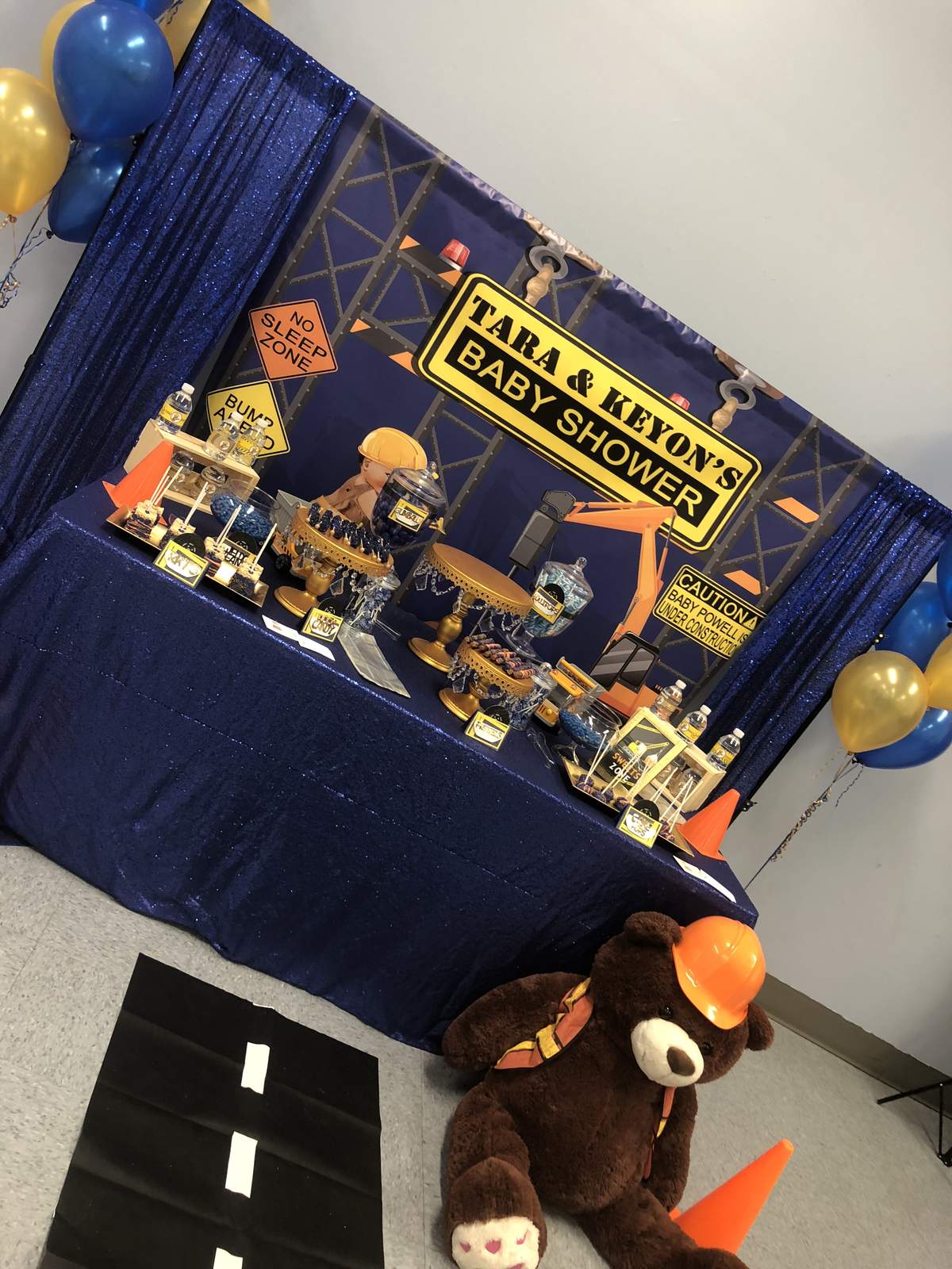 Baby under construction Baby Shower Party Ideas | Photo 2 of 13 | Catch ...