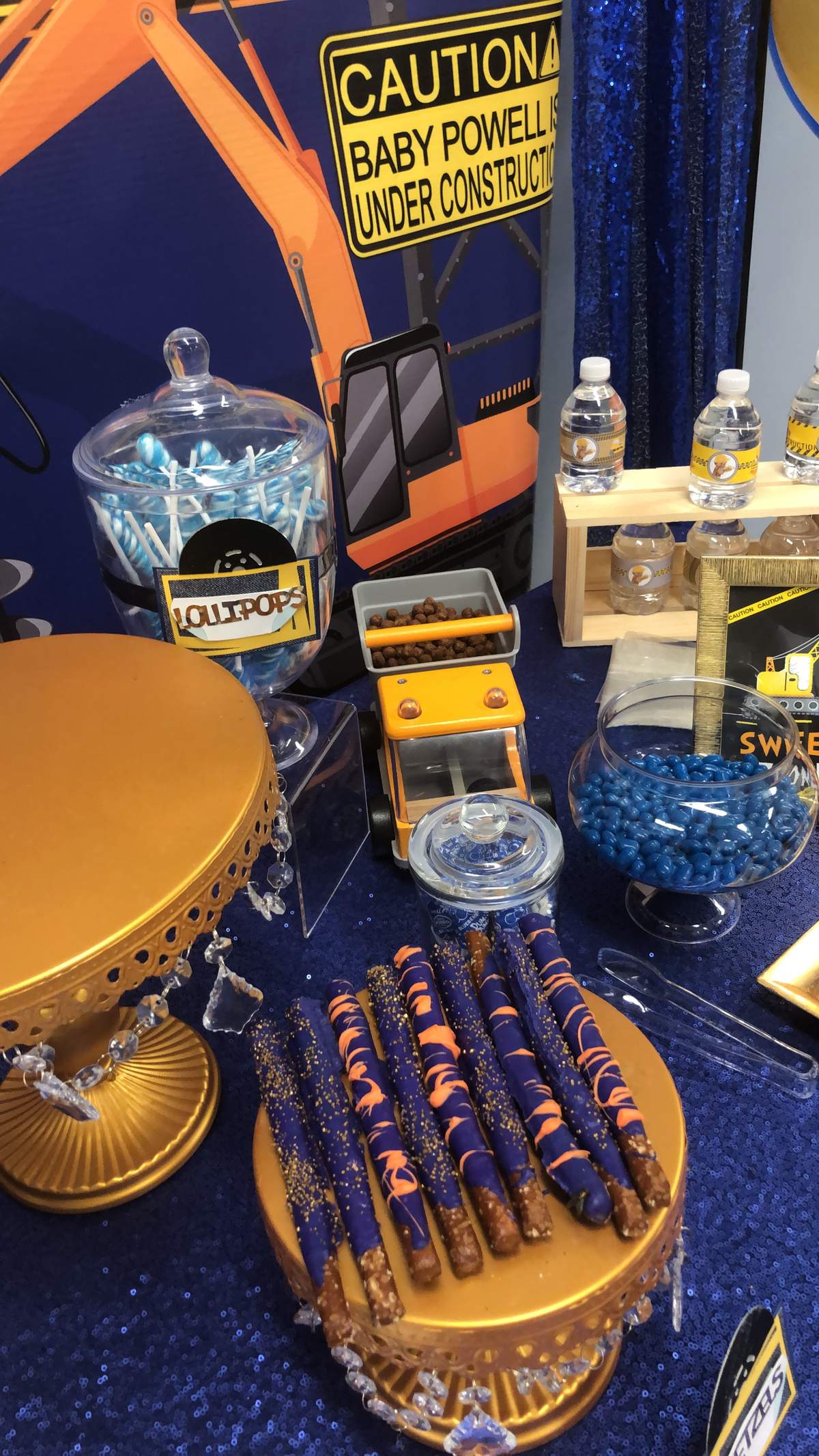 Baby under construction Baby Shower Party Ideas | Photo 2 of 13 | Catch ...