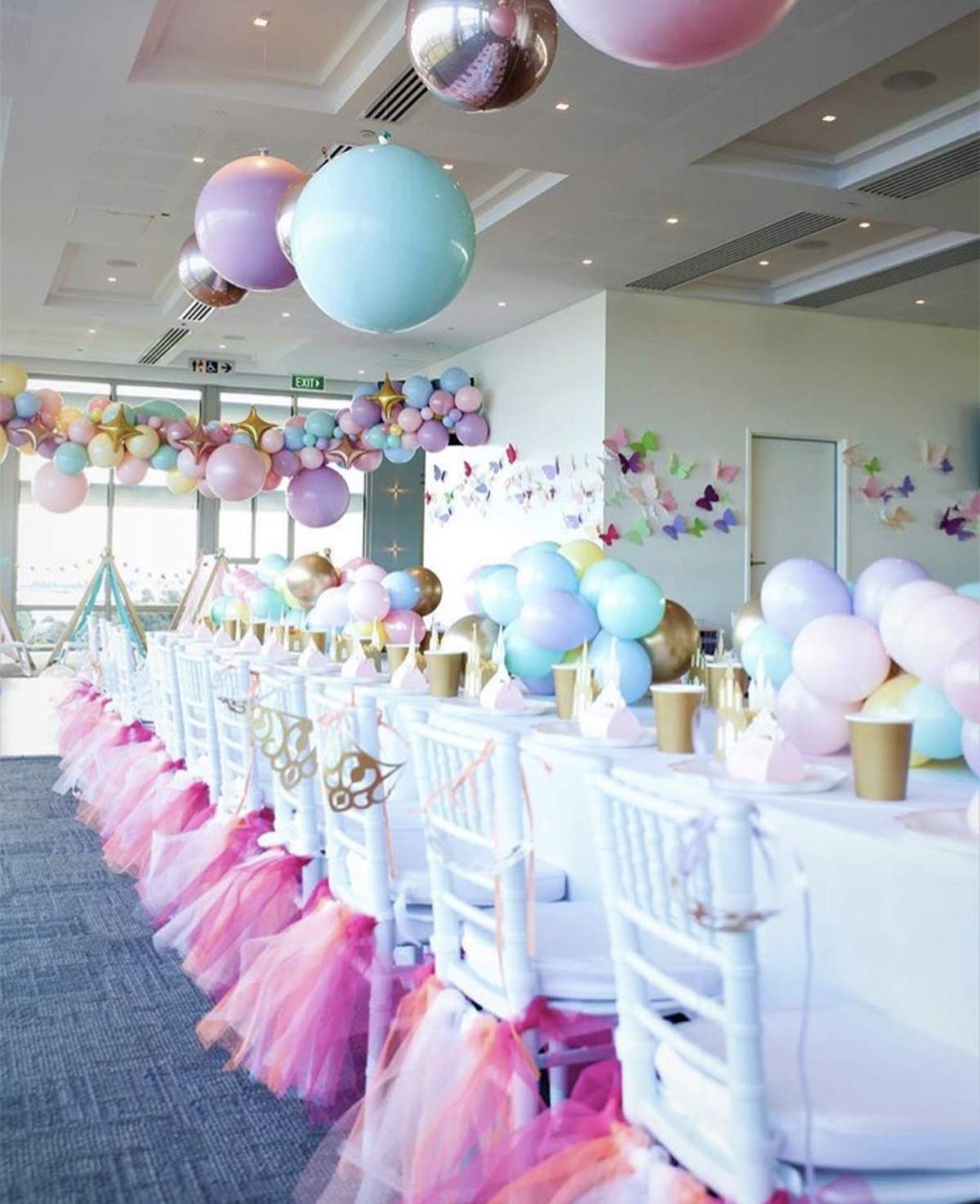 Butterfly for kids zone Cinderella for Adult zone Birthday Party Ideas ...