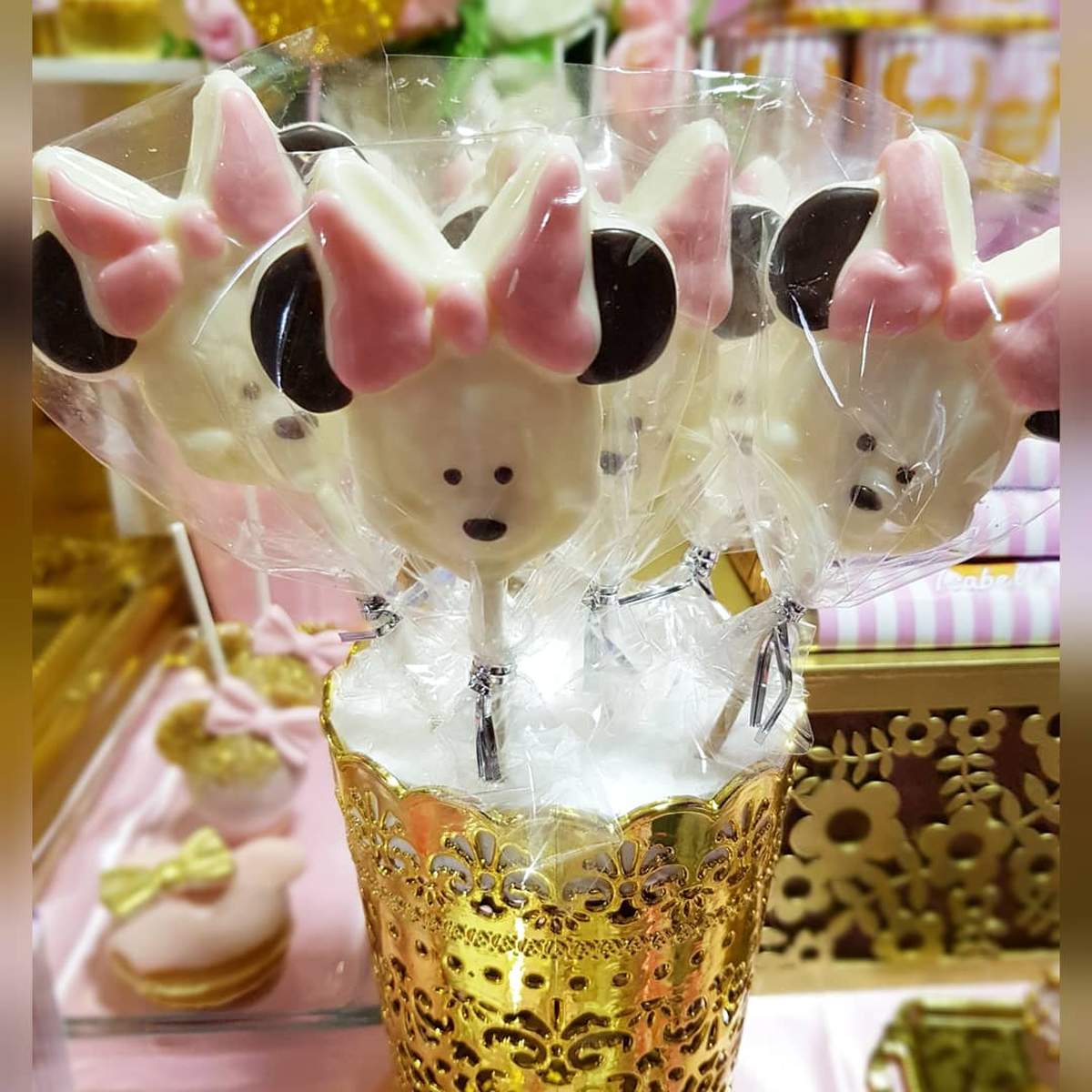 Minnie gold Birthday Party Ideas | Photo 17 of 17 | Catch My Party