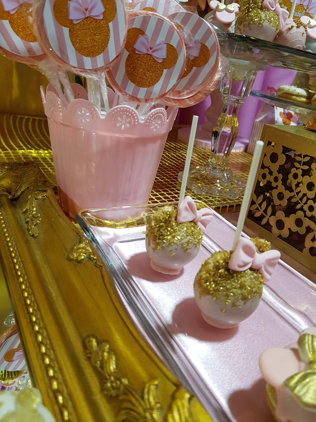 Minnie gold Birthday Party Ideas | Photo 17 of 17 | Catch My Party