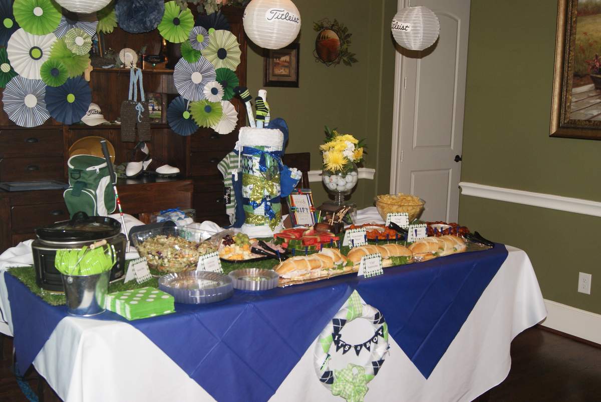 Golf theme Baby Shower Party Ideas | Photo 22 of 69 | Catch My Party