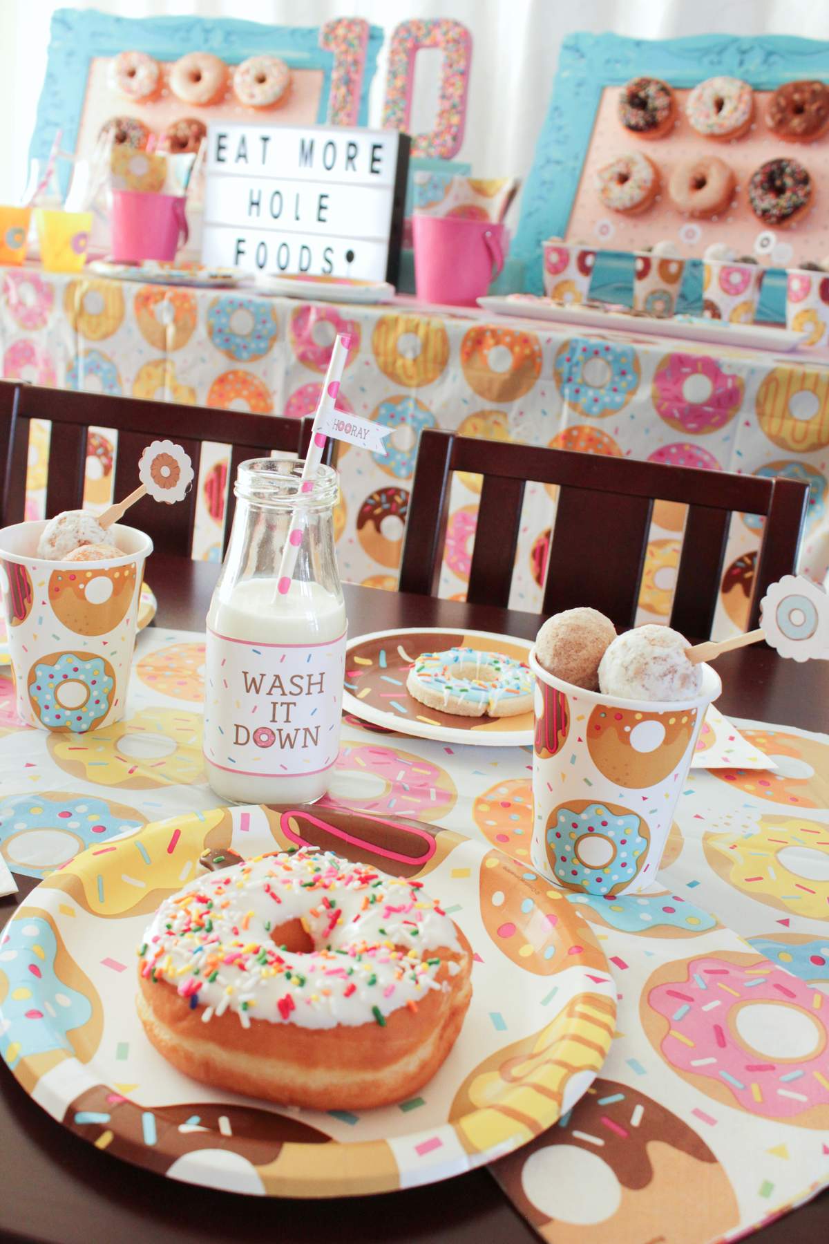 Donuts Birthday Party Ideas | Photo 1 of 13 | Catch My Party