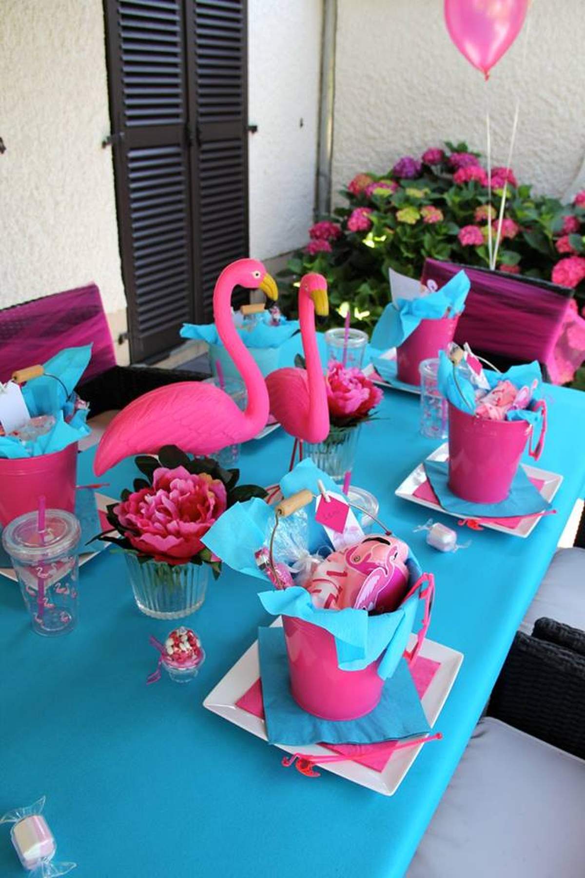 FLAMINGO POOL PARTY Birthday Party Ideas | Photo 2 of 8 | Catch My Party