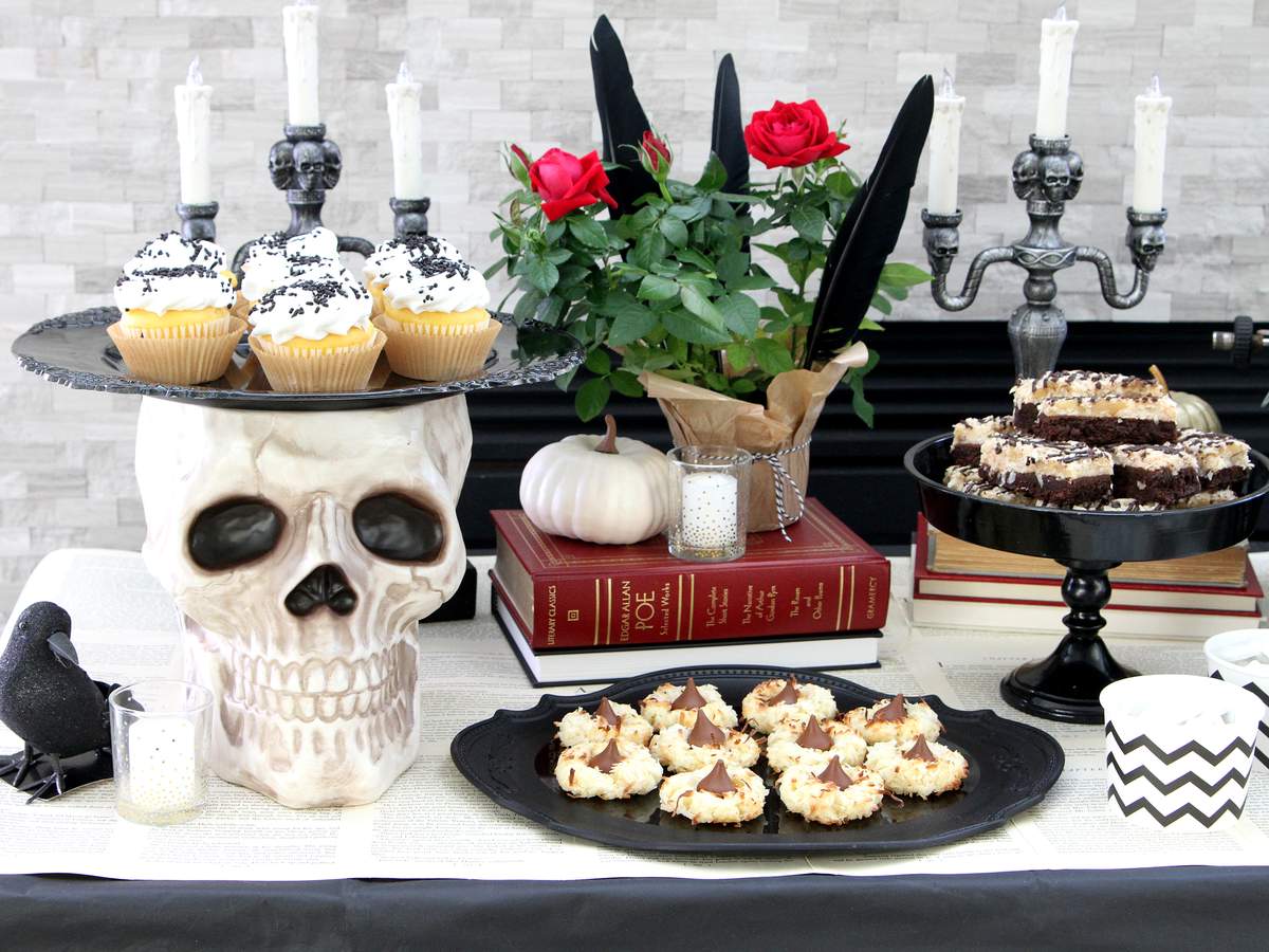 Edgar Allen Poe Halloween Party Ideas | Photo 1 of 13 | Catch My Party