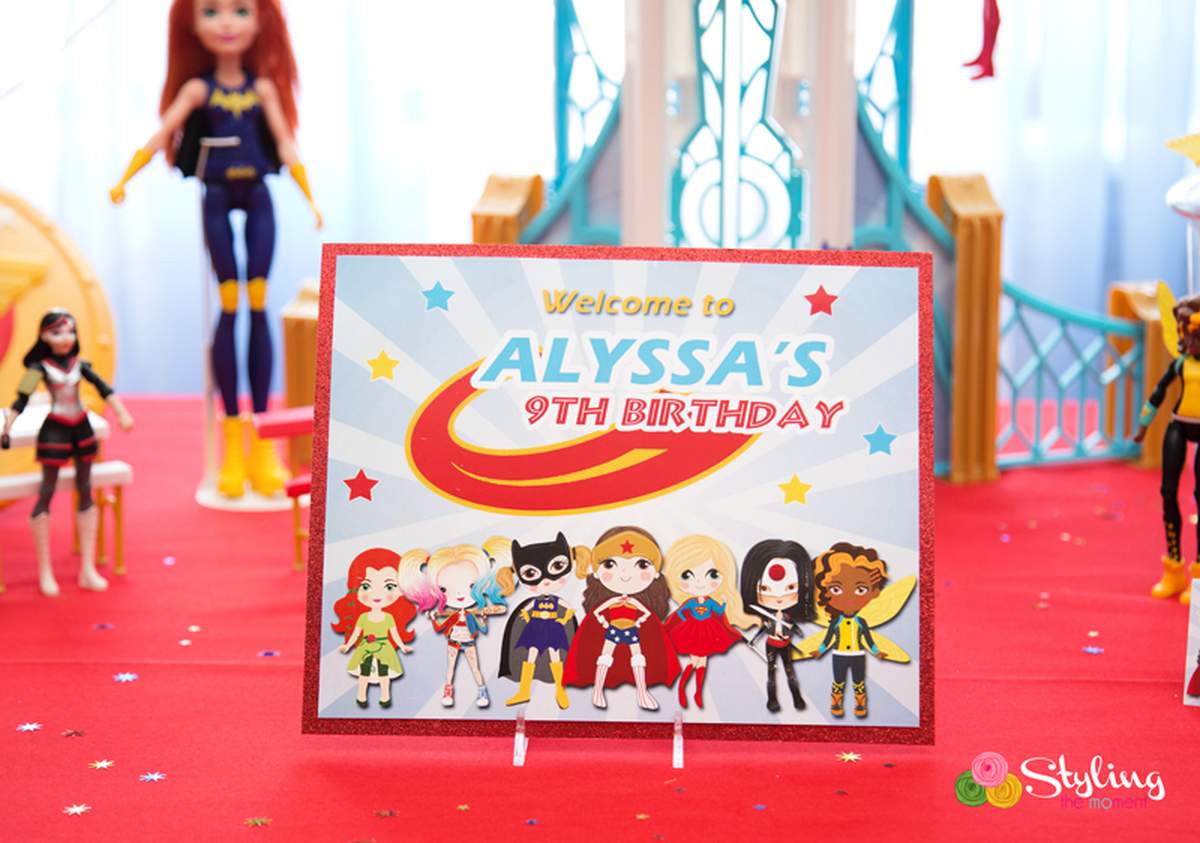 dc superhero girls Birthday Party Ideas | Photo 1 of 32 | Catch My Party
