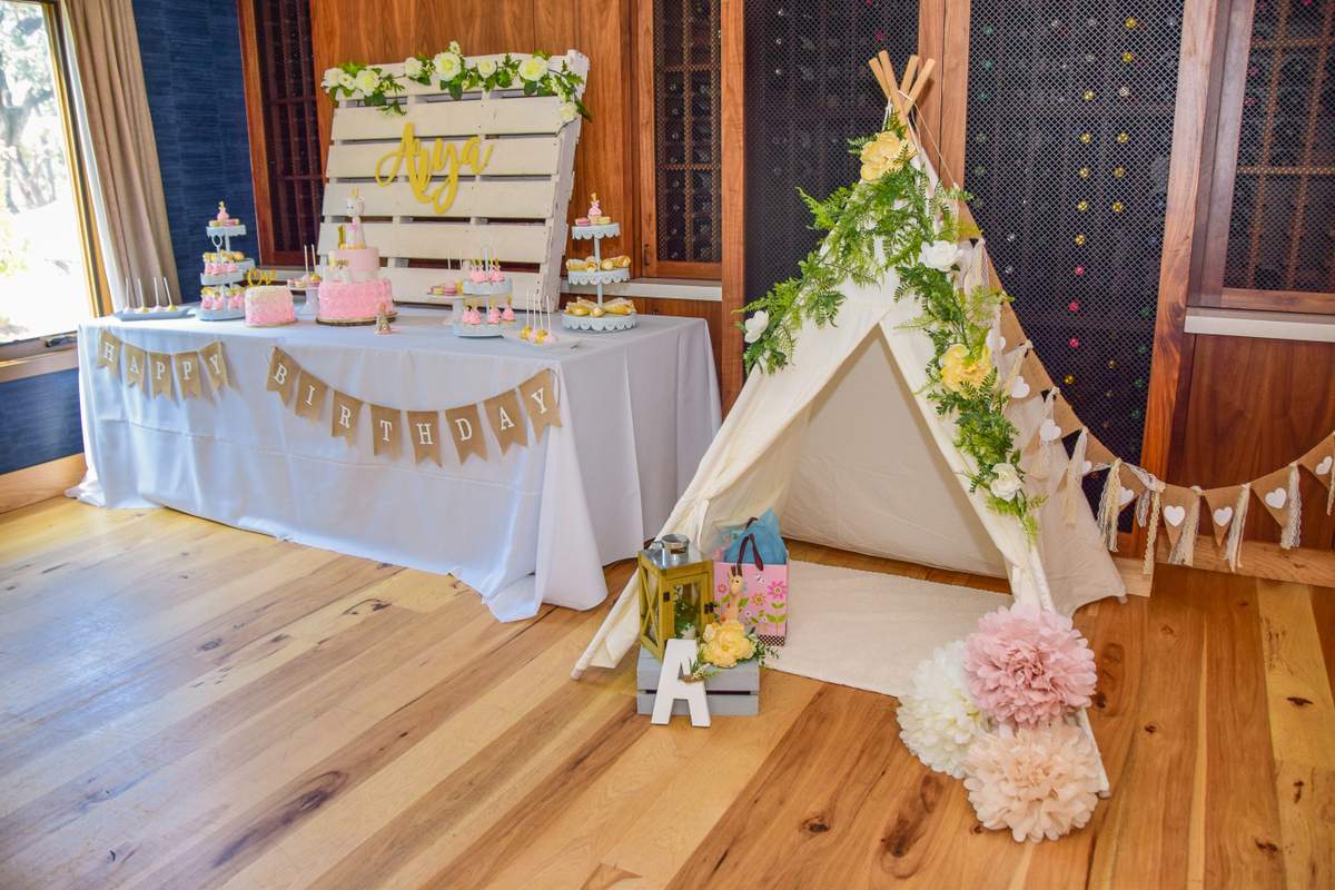 Boho-Rustic Birthday Party Ideas | Photo 56 of 149 | Catch My Party