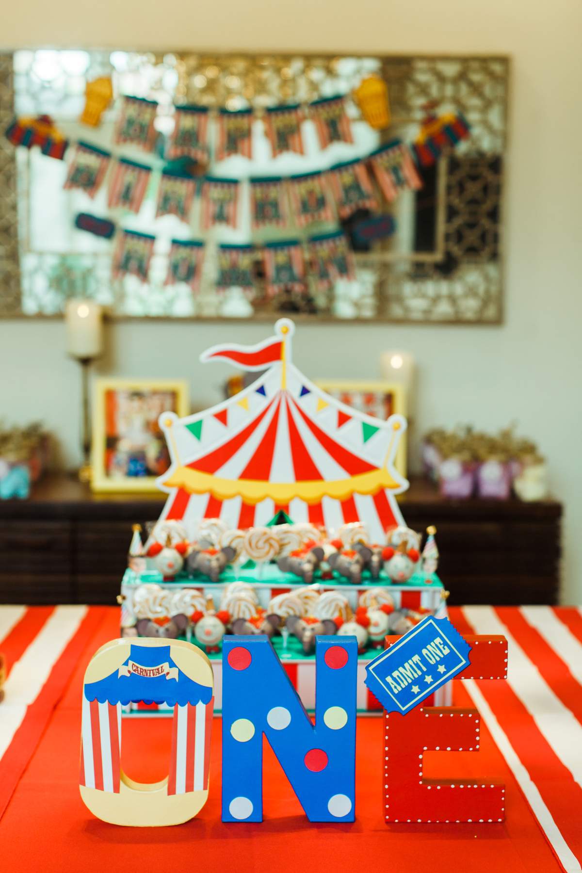 Circus / Carnival Birthday Party Ideas | Photo 1 of 49 | Catch My Party