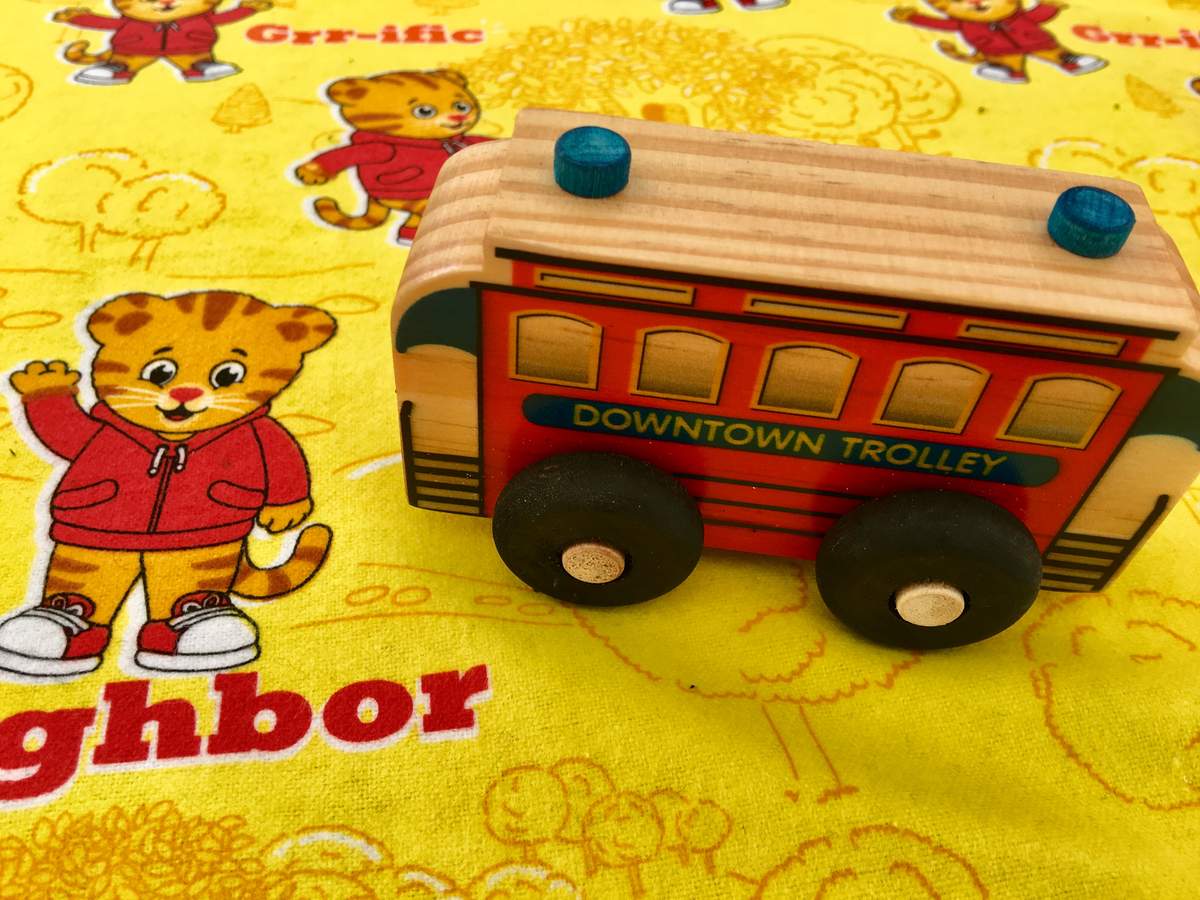 Daniel Tiger, trolley, Red and yellow, 4th Birthday Birthday Party ...