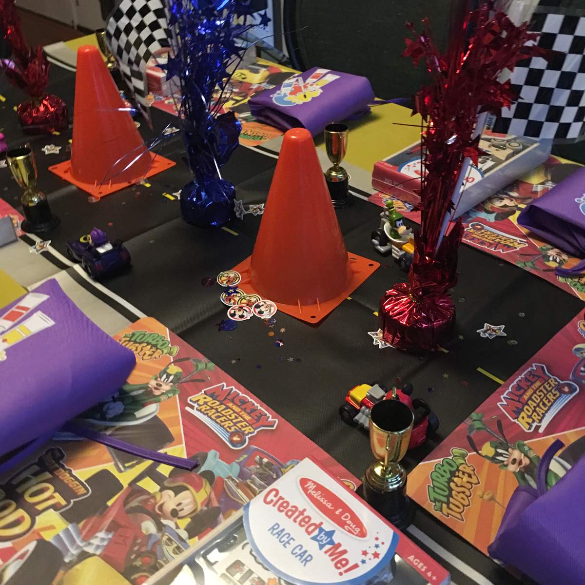 Mickey Mouse Roadster Racer Birthday Party Ideas | Photo 12 of 15 ...