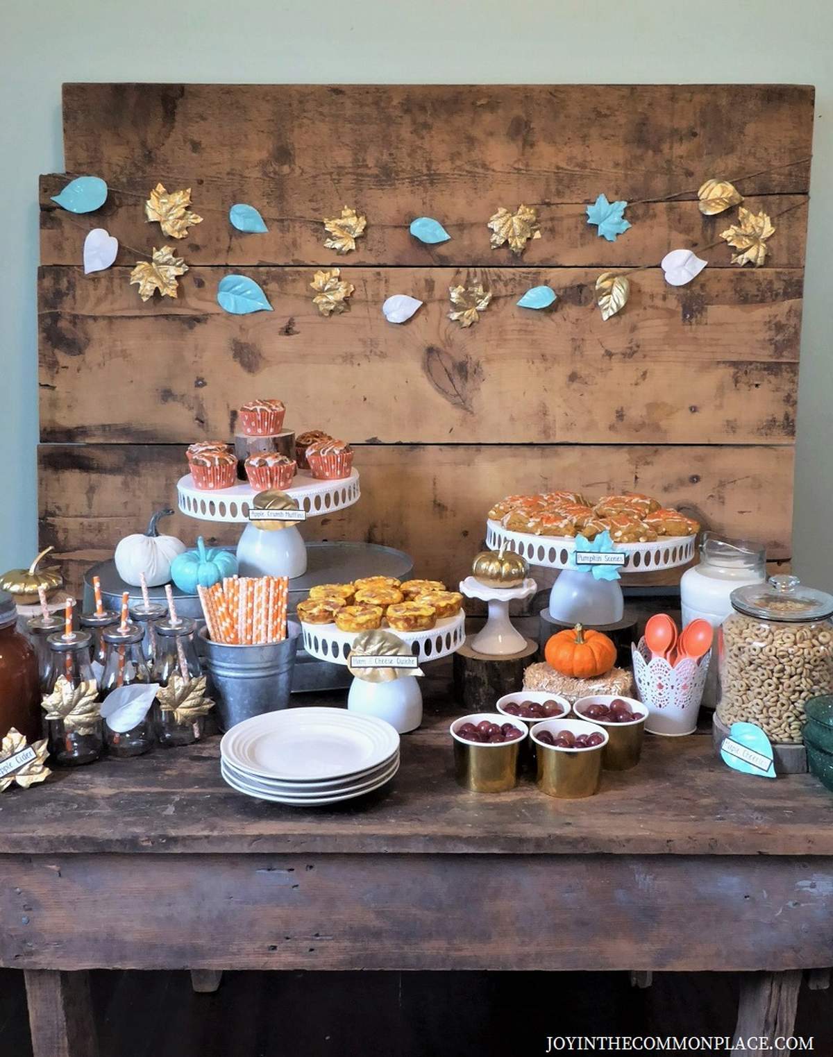 Fall Theme / Breakfast Bar "Rustic Fall Breakfast Bar" | Catch My Party