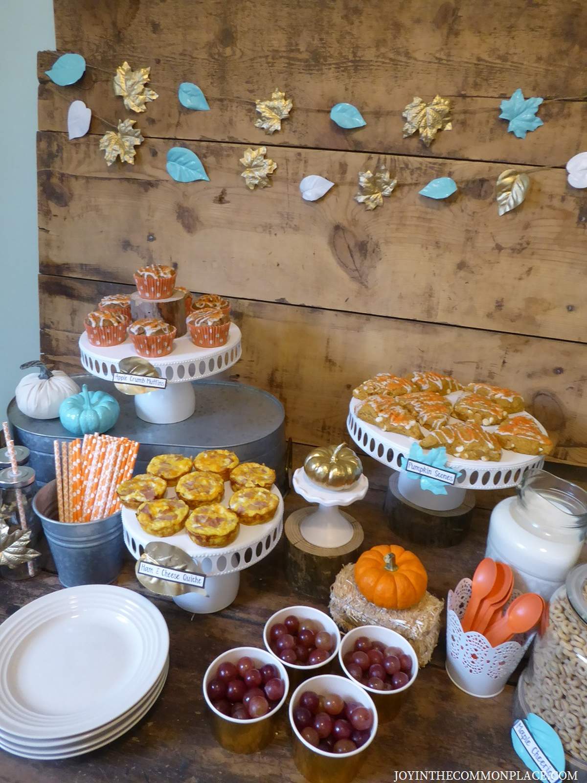 Fall Theme Breakfast Bar Party Ideas | Photo 5 of 18 | Catch My Party