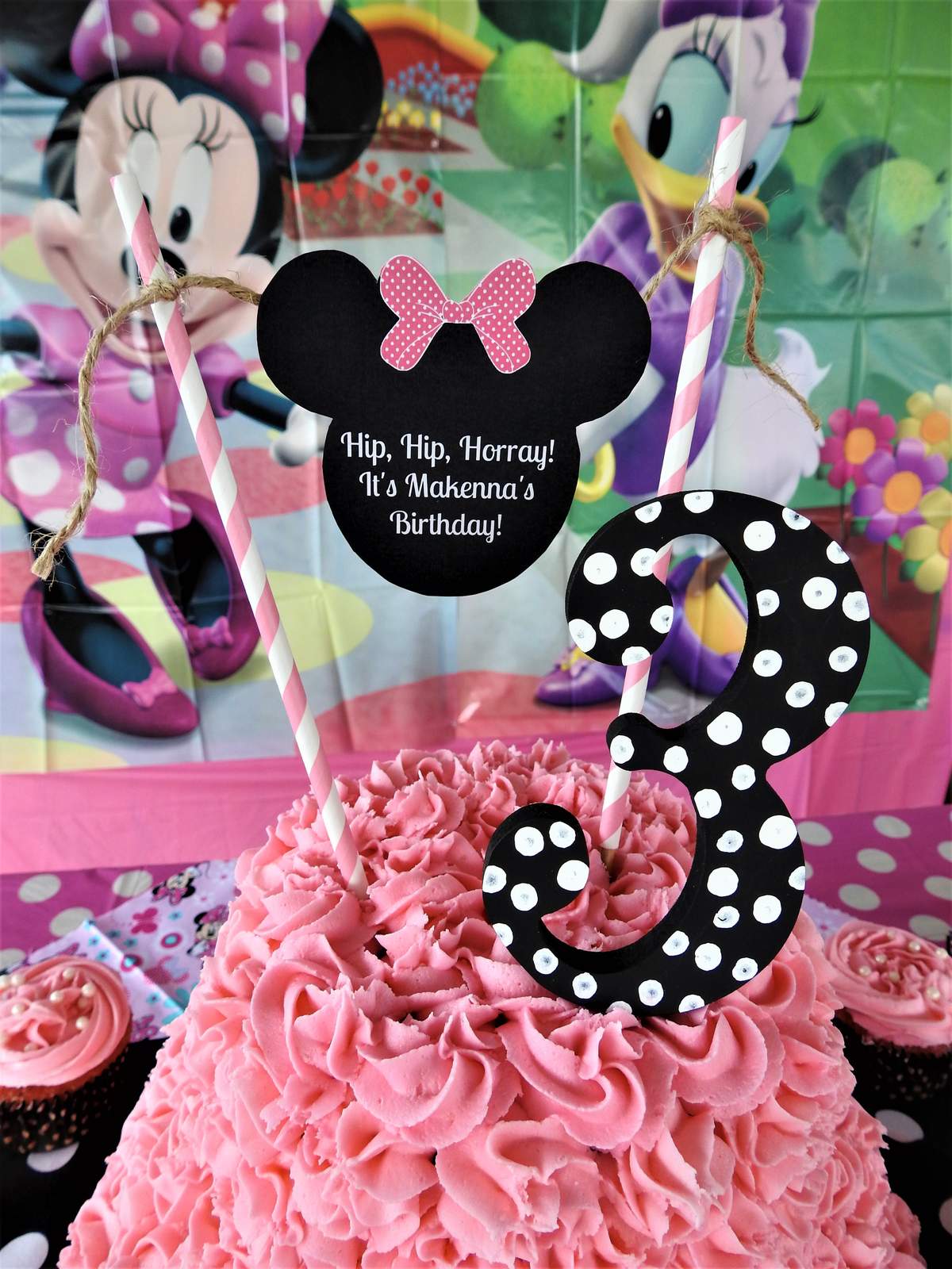Minnie Mouse / Birthday "Cheers for Three Years! ~ Makenna's Minnie ...