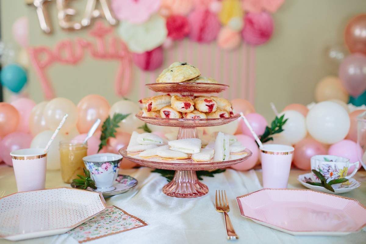 Floral Tea Party Birthday Celebration Tea Party Party Ideas | Photo 1 ...